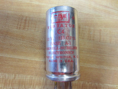 CDE C4 Vibrator 12V 115 CPS Base A1 4 Pin | eBay
