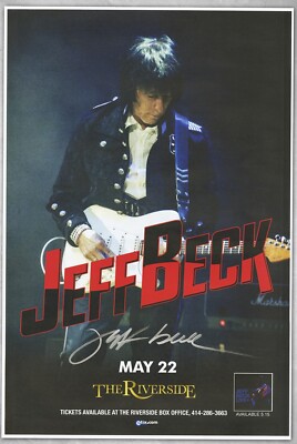 Jeff Beck autographed concert poster | eBay