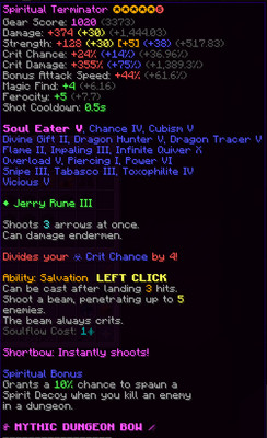 Hypixel skyblock Terminator Bow 10 Star Maxed 799366011897 | eBay