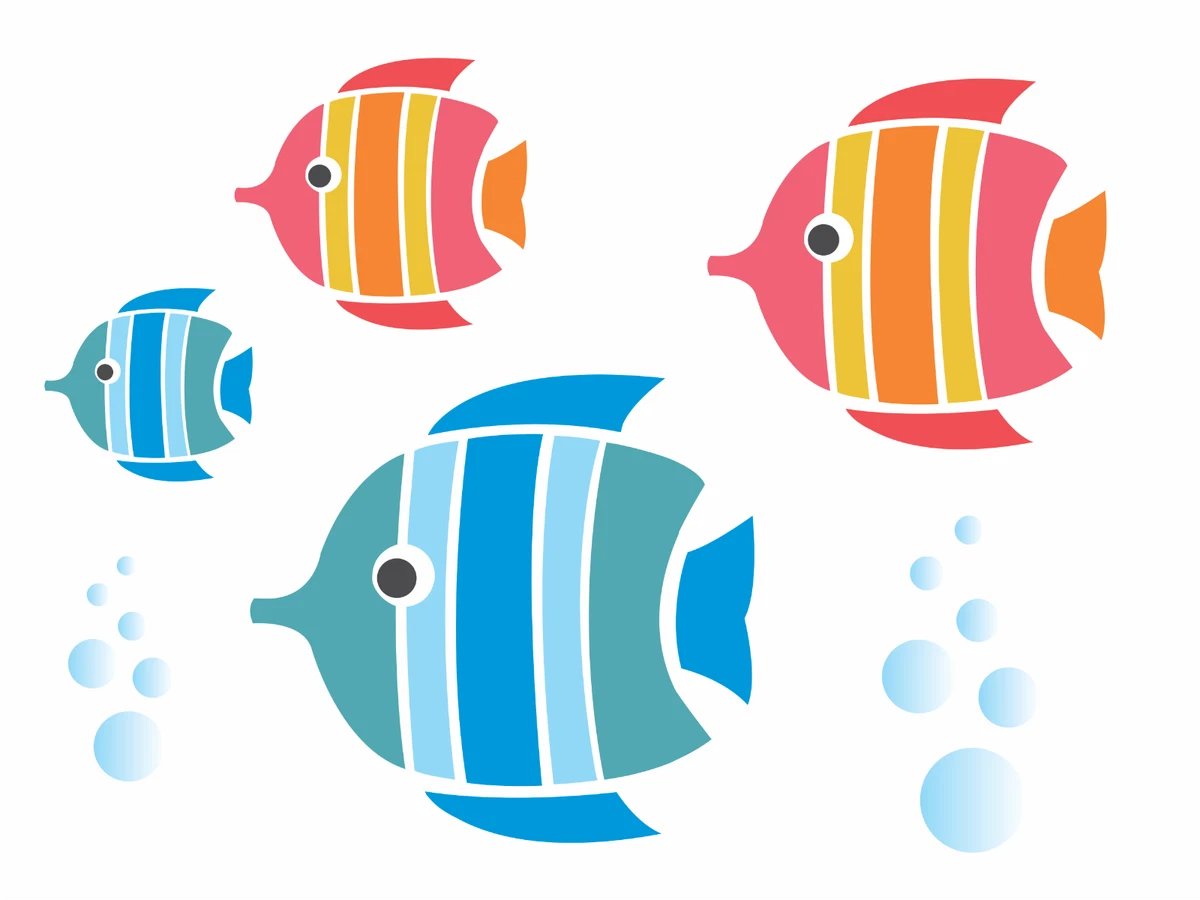 Sea Fish Stencils
