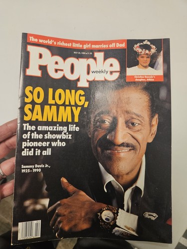People Magazine , Sammy Davis Jr. , 1990 May 28, | eBay