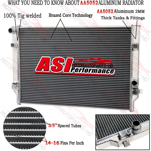2 Row Aluminum Radiator For Audi A3 Q3 S3 TT Volkswagen Golf Jetta GTI ...