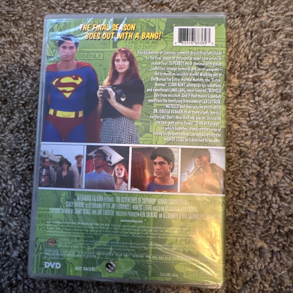 THE ADVENTURES OF SUPERBOY COMPLETE FOURTH SEASON New Factory Sealed ...