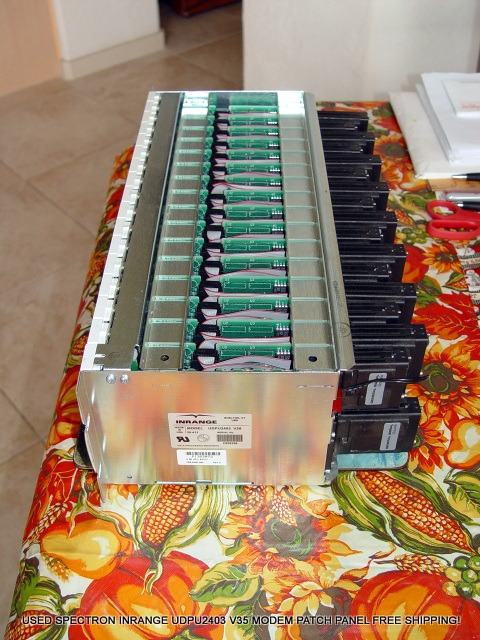 USED SPECTRON INRANGE UDPU2403 V35 MODEM PATCH PANEL FREE SHIPPING! | eBay