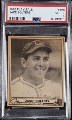 1940 PLAY BALL #126 JAKE SOLTERS PSA 4 | eBay