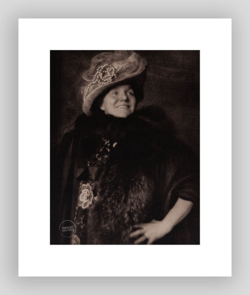 VTG Edward Steichen Print Yvette Guilbert Engraving Art Portrait 1901 ...