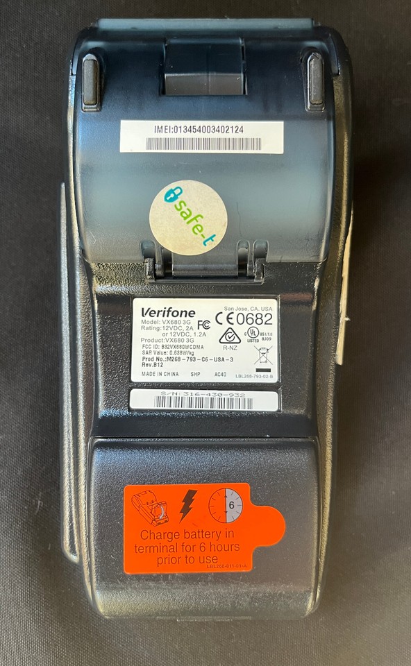 VERIFONE USED VX680 3G FULL PACKAGE CREDIT CARD MACHINE TERMIINAL EX+ ...