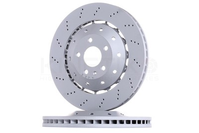 FOR AUDI RS4 RS5 R8 HIGH CARBON FRONT BRAKE DISCS 365mm SET 8T0615301 ...