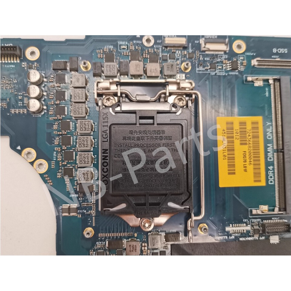 FDQ70 LA-J102P For DELL Alienware Area 51M R2 Laptop Motherboard CN ...