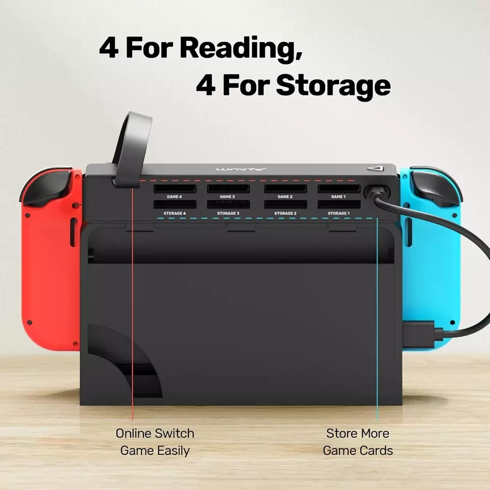 Game Card Reader 8 in 1 Game Card Adapter Changer for Nintendo Switch ...