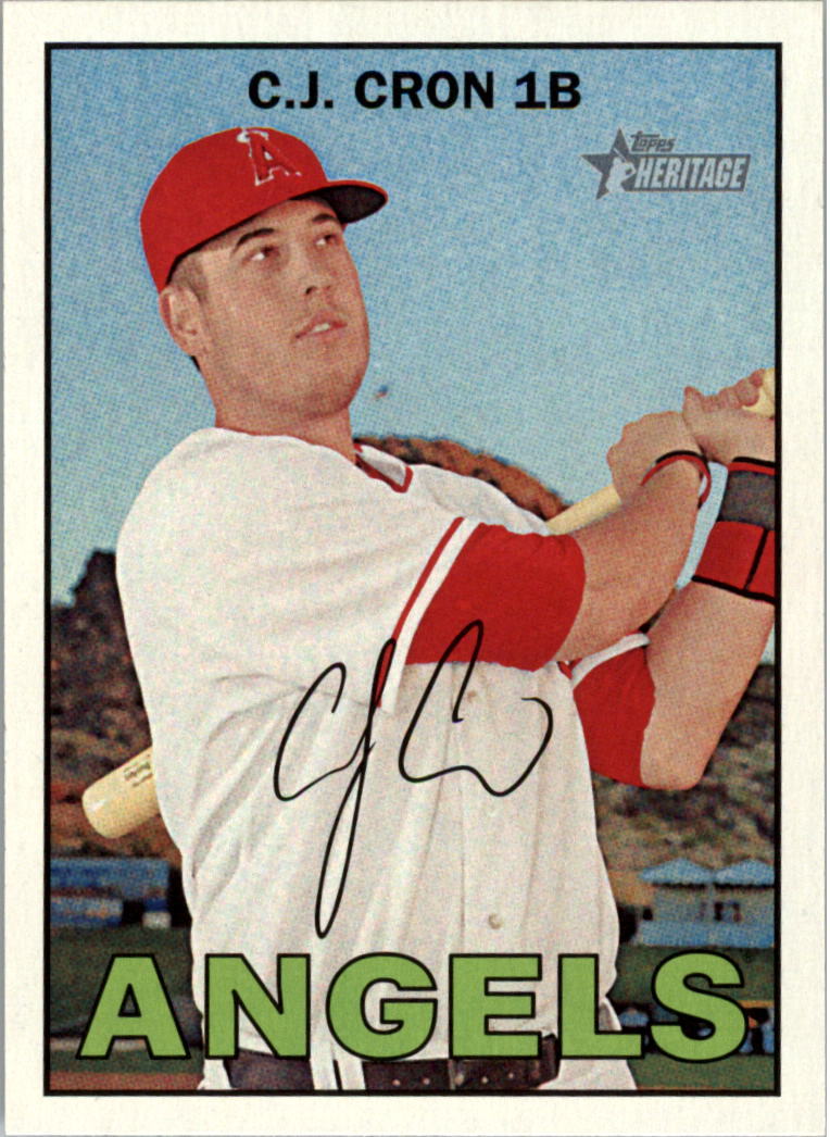 2016 Topps Heritage #58 C.J. Cron Angels | eBay
