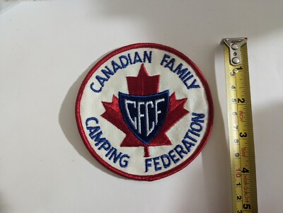 Vintage Sew on Patch Canadian Family Camping Federation CFCF | eBay