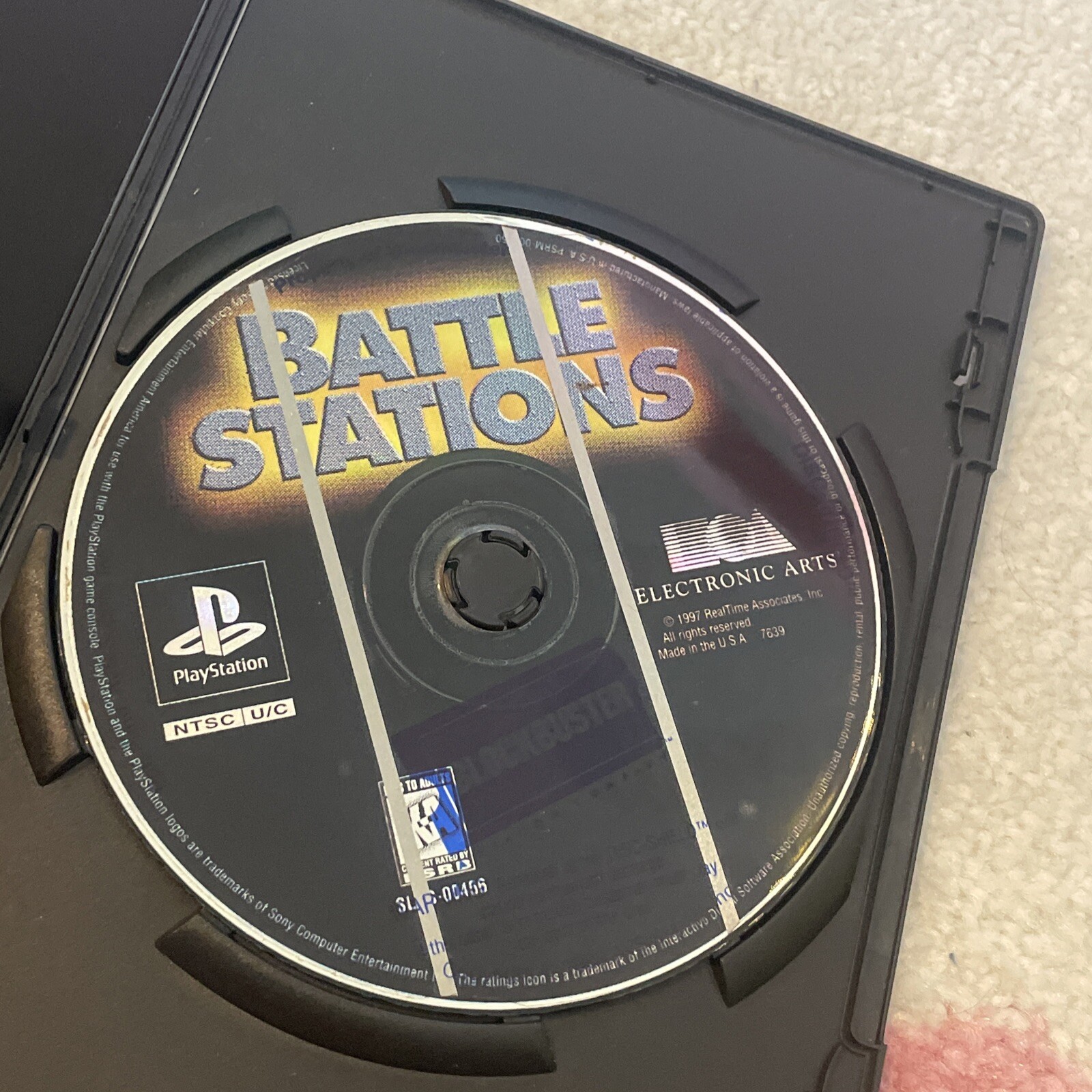 PS1 Playstation 1 - Battlestations Battle Stations With Blockbuster ...