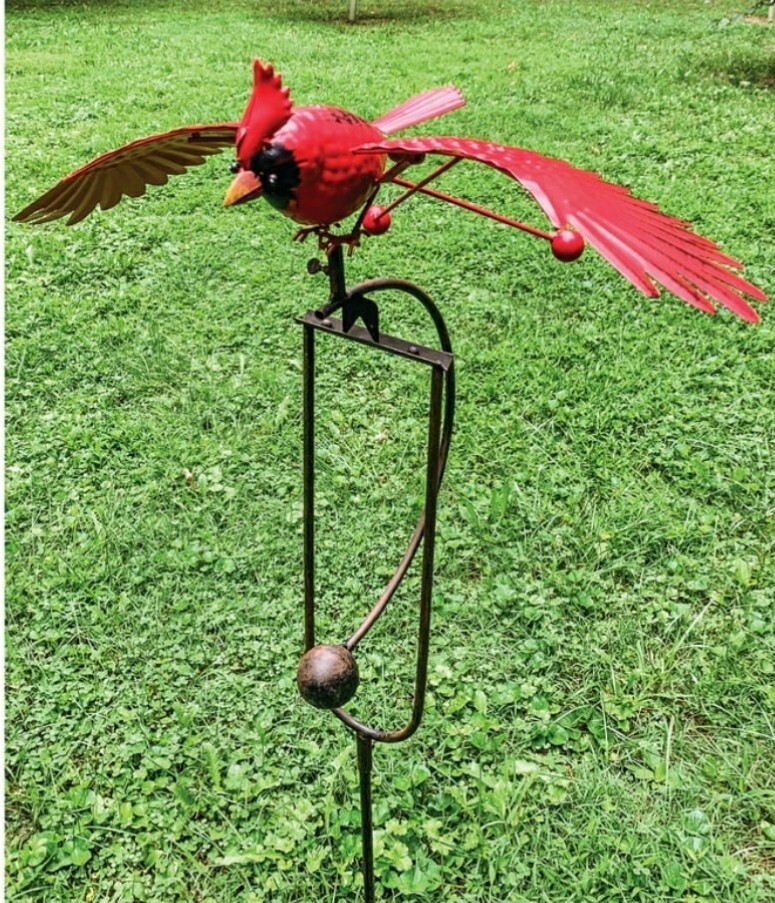 METAL CARDINAL BALANCING ROCKER STAKE ESSCHERT DESIGN ZYCT817 KINETIC ...