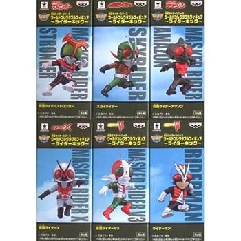 Kamen Rider Series World Collectable Figure Rider Kick All 6 Types Set ...
