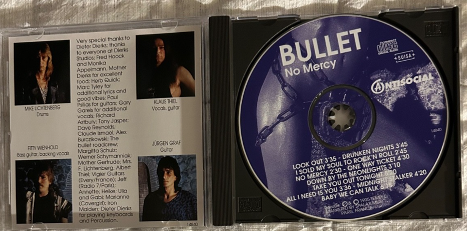 BULLET NO MERCY CD MINT/NEW/RARE & OUT OF PRINT! | eBay