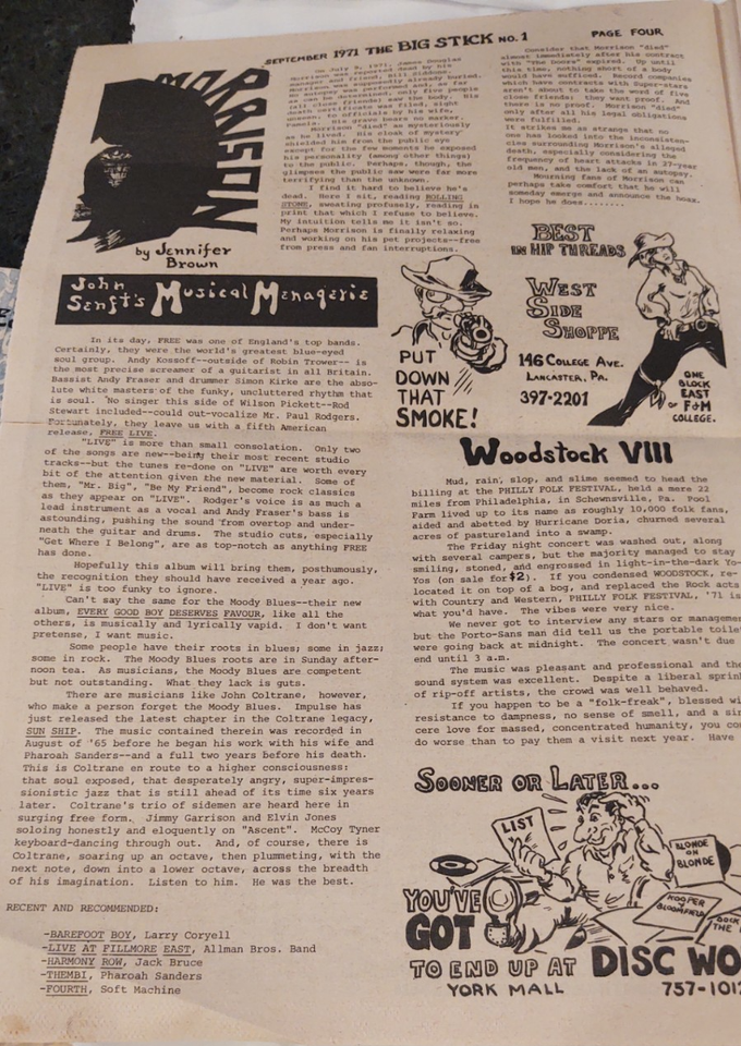 VERY RARE Vol 1#1 Hippie Counterculture Newspaper Underground Comic ...
