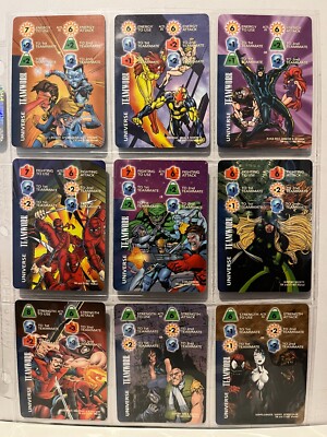 Overpower Marvel Card Game - Universe Teamwork x 16 Card Set - Blue ...