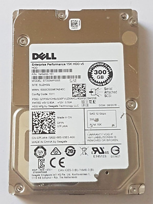 300 GB SAS 12Gb/s Dell Enterprise Performance 15K HDD v5 ST300MP0005 ...