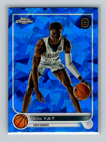 2022-23 Topps Chrome OTE Sapphire Kok Yat #97 Cold Hearts Basketball ...