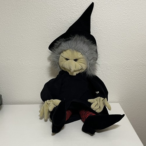 Vintage Folkmanis Folktails Witch Puppet 26" Plush Toy Halloween | eBay