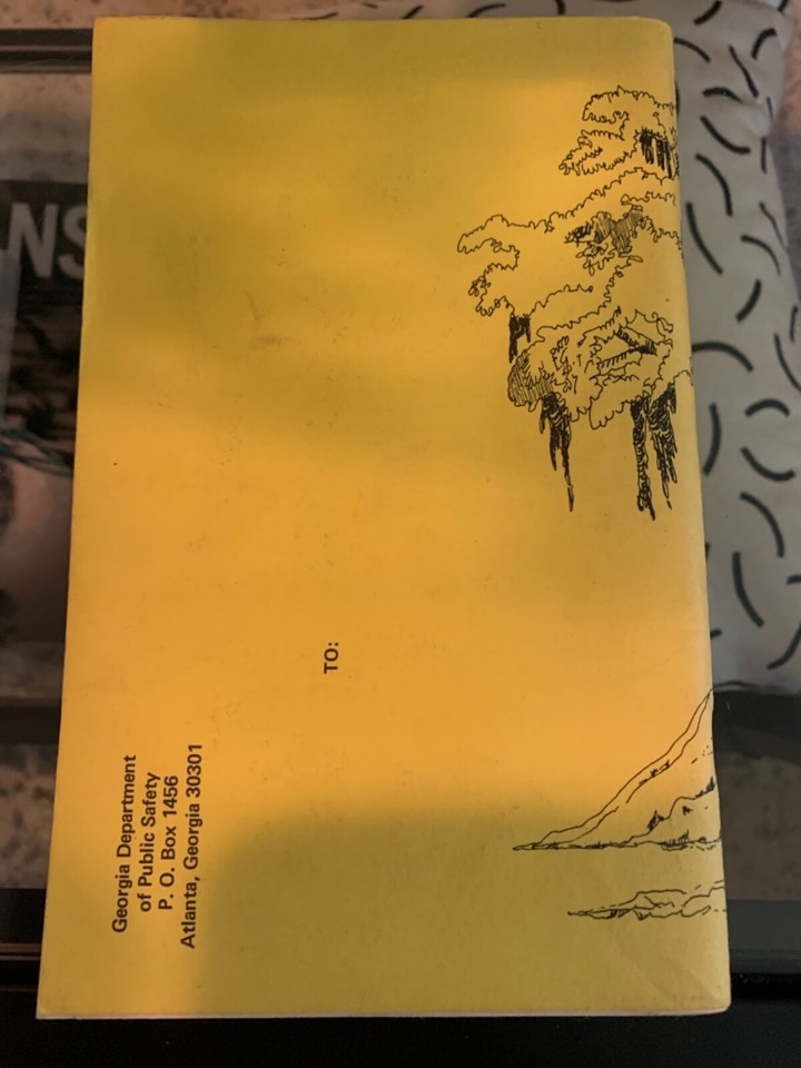 Vintage Georgia Driver’s Manual (Governor George Busbee) 76 Pages B&W ...