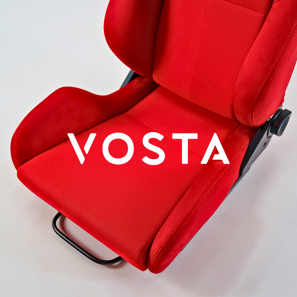 1x RECARO SR3 ADR Style - Red Sports Stitching JDM Racing Seat - Large ...