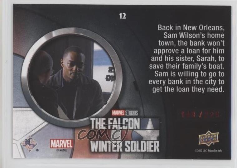 2022 Marvel Studios' The Falcon and Winter Soldier /225 Sam Wilson ...
