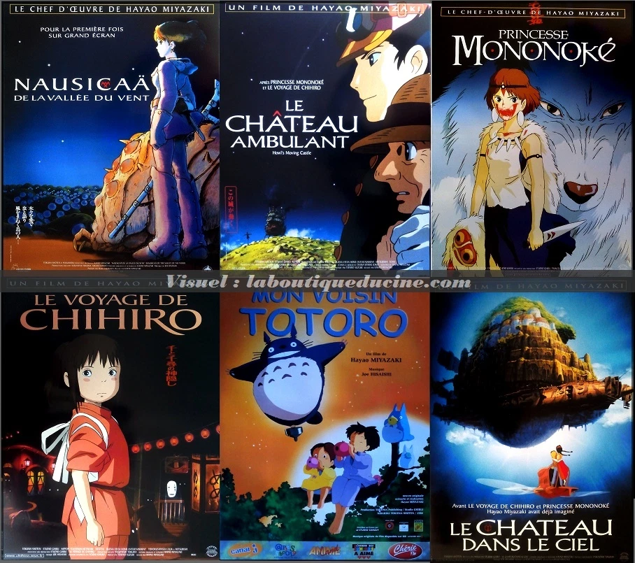 Hayao Miyazaki Movie Posters