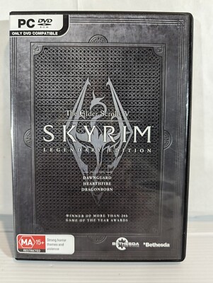 The Elder Scrolls V Skyrim Legendary Edition (PC DVD-Rom Game) Computer ...