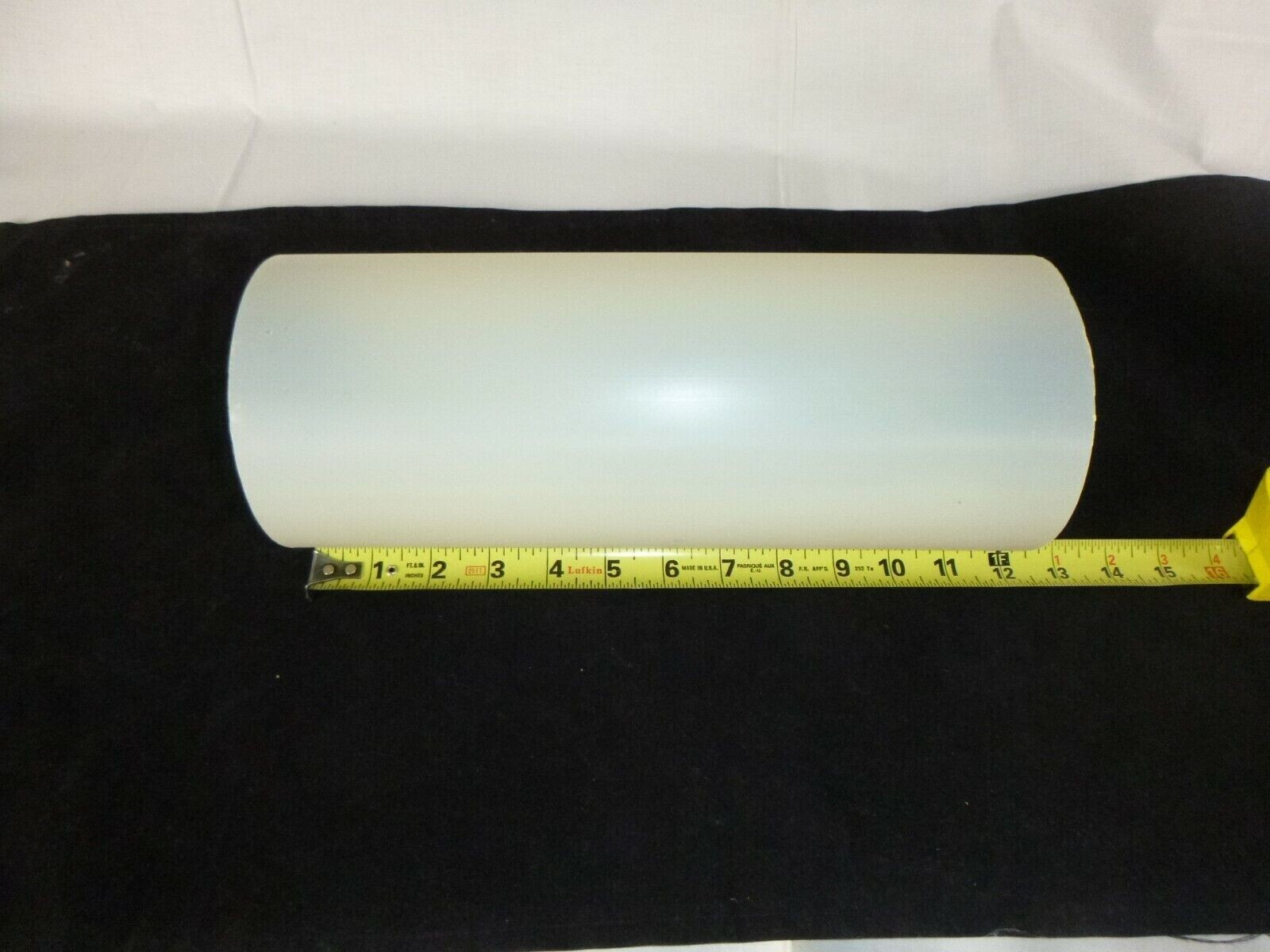 Vtg Mid Century White Plastic Light Fixture Shade Diffuser 5" X 12 ...