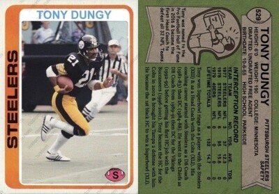 Tony Dungy 1978 Custom Card Pittsburgh Steelers Colts Buccaneers | eBay