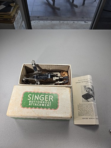 Vintage Singer Sewing Machine Buttonhole Attachment #121795 w ...