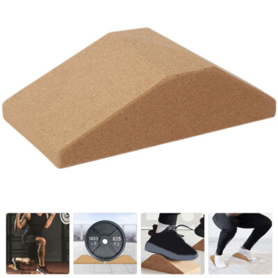 Yoga Wedge Block Anti-skid Calf Stretcher Fitness Inclined Ramp Cork ...