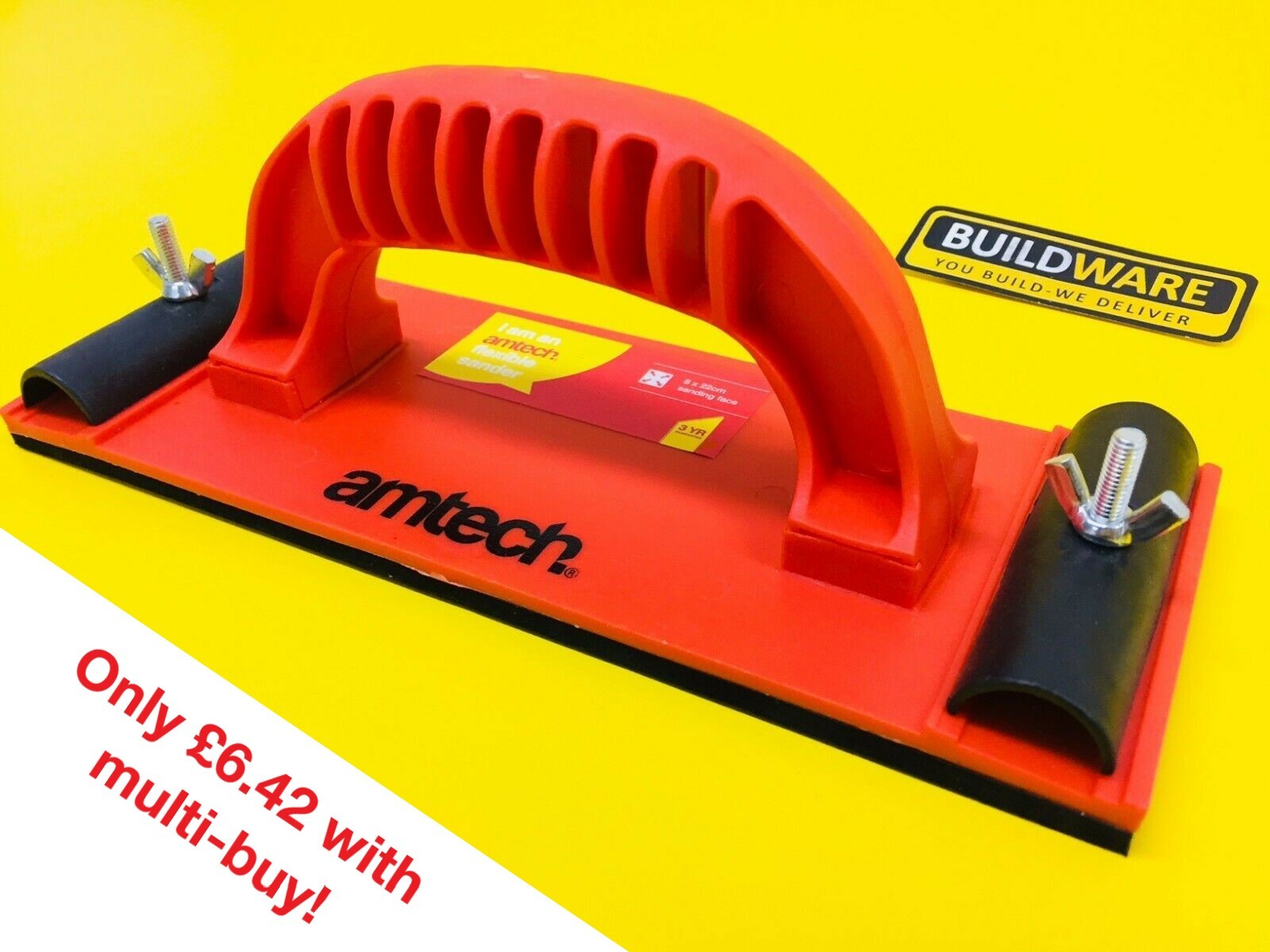 FLEXIBLE SANDER (8 x 22cm) Plastering Drywall Hand Sander AMTECH E0265 | eBay
