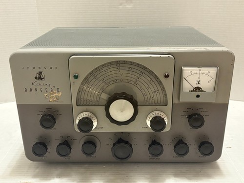 Excellent vintage Johnson Viking Ranger II ham tube radio AM ...