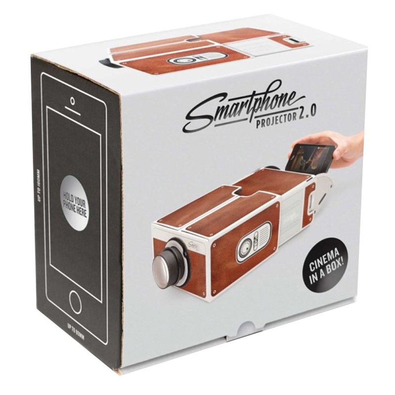 DIY 3D Projector Cardboard Mini Smartphone Projector Light Novelty ...