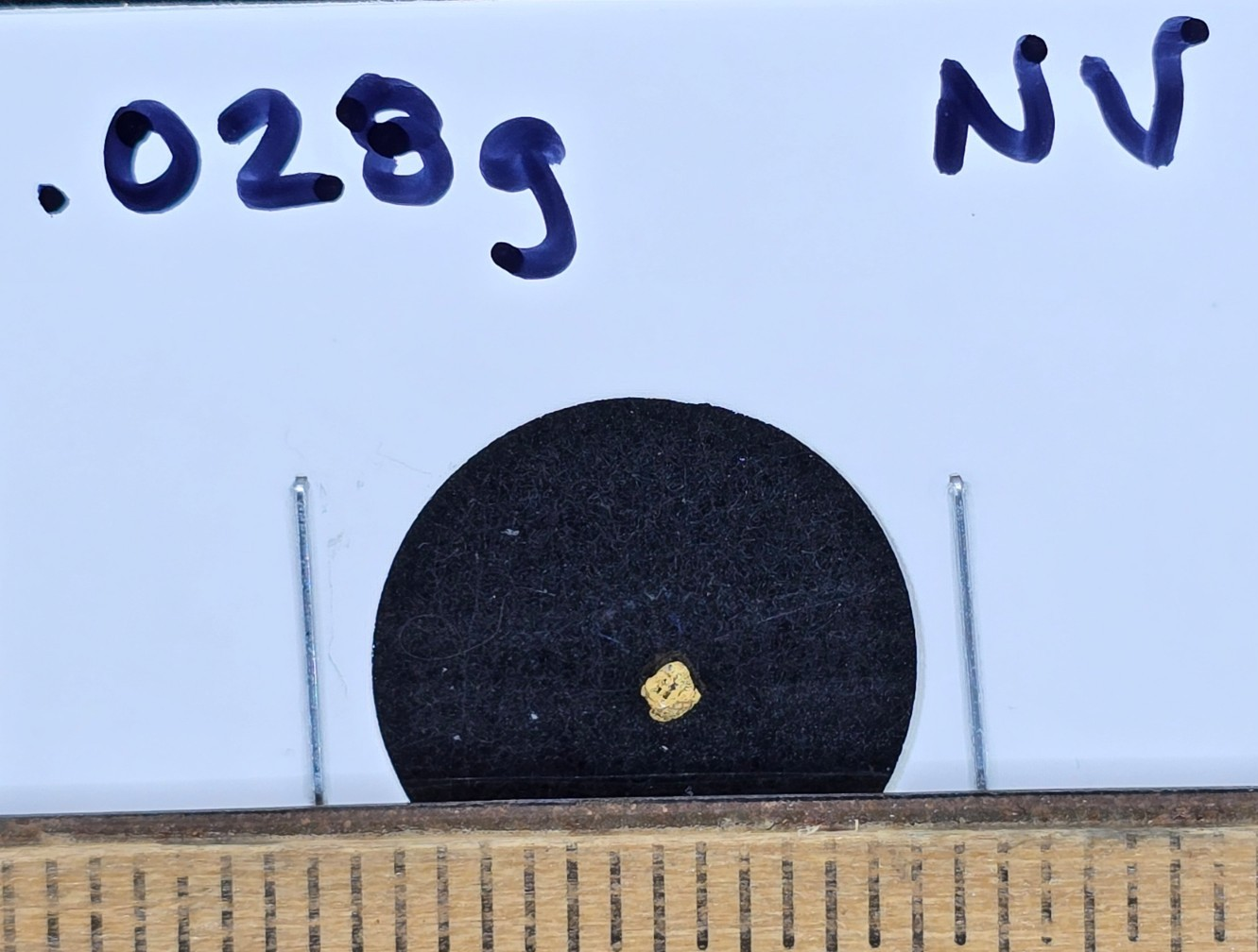 **TINY GOLD NUGGET .028 GRAMS NATURAL DAYTON NEVADA NV BULLION SCRAP ...