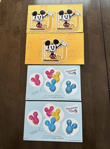 3 Walt Disney World Annual Passholder Mickey Mouse Car Magnet & DVC ...