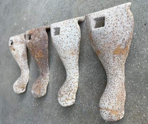 Set of 4 Vintage Cast Iron Feet Legs Repurposing | eBay Australia