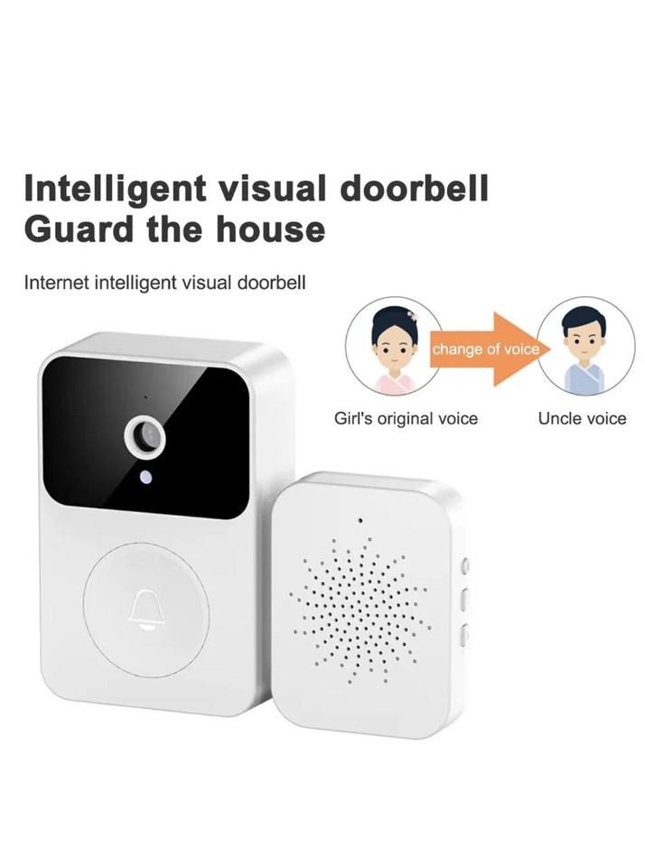 Smart Wireless WiFi Ring Doorbell Security Intercom Video Camera Door ...