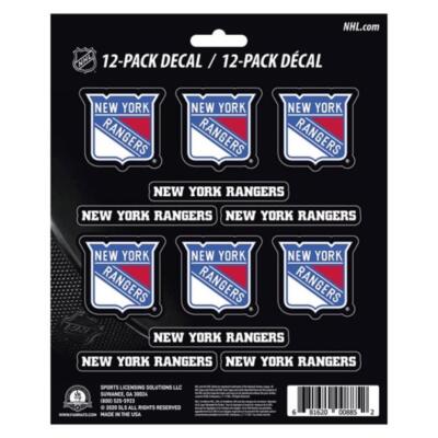New York Rangers Mini Decal 12 Pack [NEW] NHL Sticker Emblem Car Truck ...