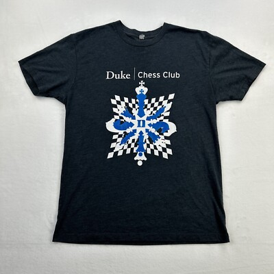 Duke Blue Devils Shirt Adult Medium Gray Chess Basketball Football ...