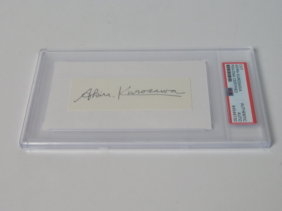 Akira Kurosawa DIRECTOR Signed Autograph Auto 3x5 Cut Index Card JSA ...