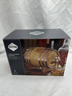 Mini Whiskey Barrel Keg Whisky Cask 27 fl oz Alcohol Dispenser Dashing ...