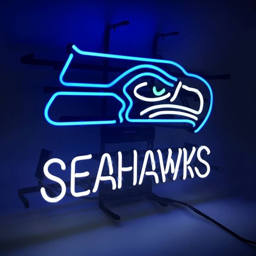 Seattle Seahawks Football 17"x14" Neon Sign Light Lamp Bar Party Club ...