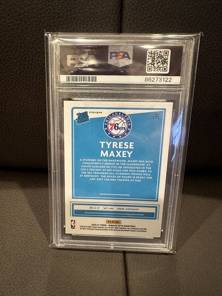 2020-21 Donruss Optic Rated Rookie Tyrese Maxey Fanatics Box Set Wave ...