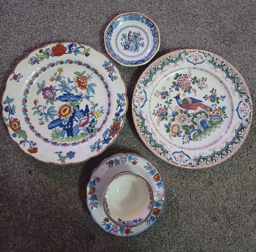 BOOTHS SILICON CHINA ENGLAND.ANTIQUE.V.RARE SET OF 4 | eBay UK