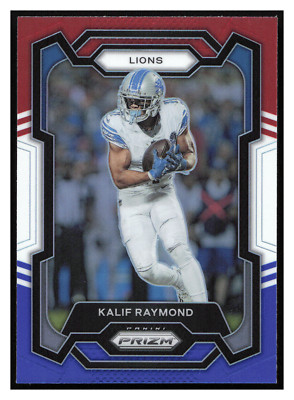 2023 Panini Prizm Kalif Raymond #100 Red White Blue - Detroit Lions | eBay