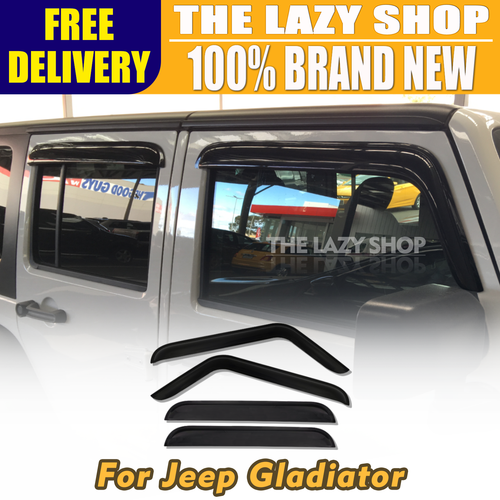 Luxury Weather shields Weathershields for Jeep Gladiator Dual Cab 2020 ...